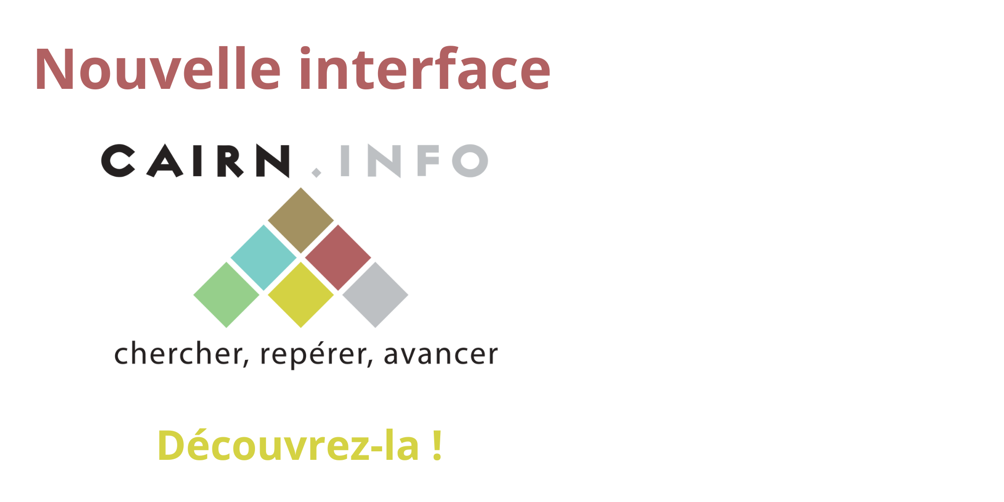 Nouvelle interface Cairn Info | Université catholique de Louvain